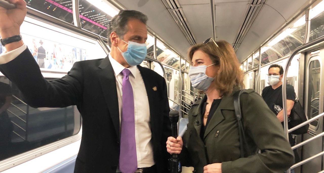 Cuomo Rides Subway During Phase One NYC Reopening