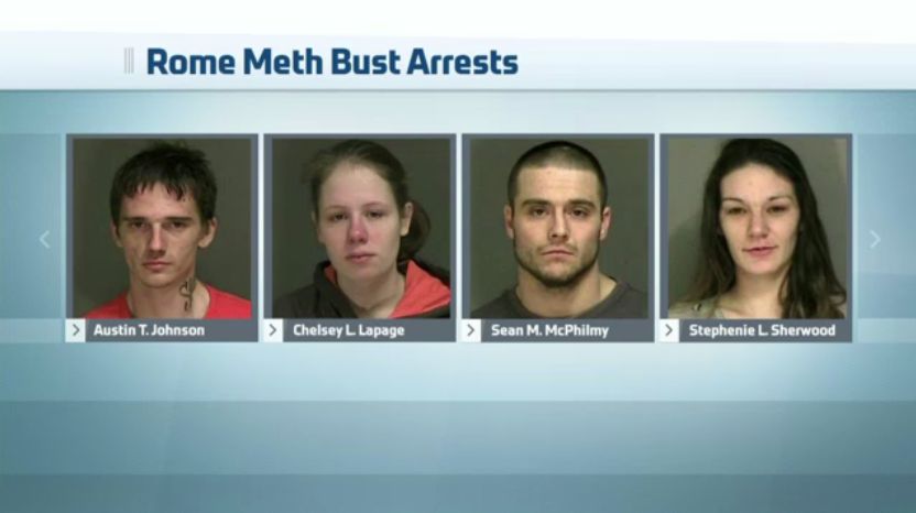 Four Arrested After Meth Lab Discovered Inside Rome Trailer Home