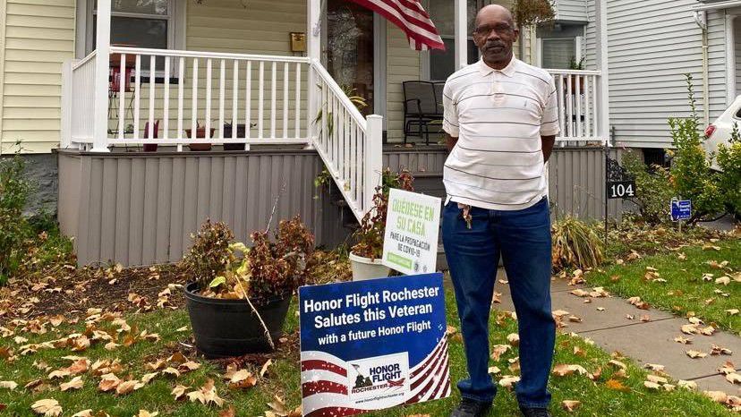 Honor Flight Rochester Delivers Yard Signs to Honor Veterans