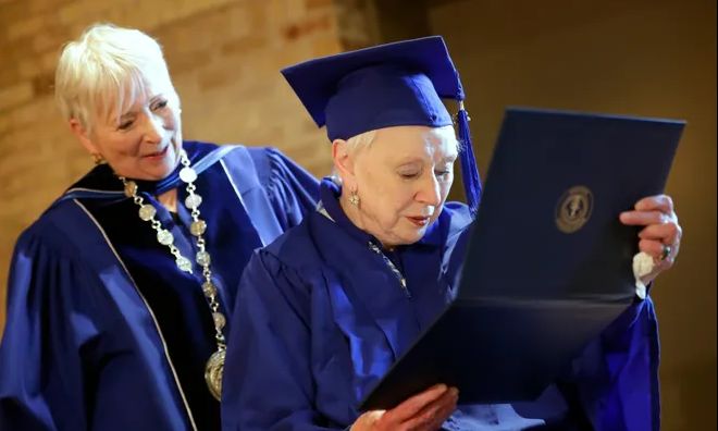 Rosemary Lloyd is Marian University's oldest graduate ever