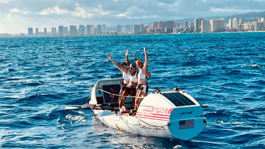 How four women rowed across the Pacific in record time
