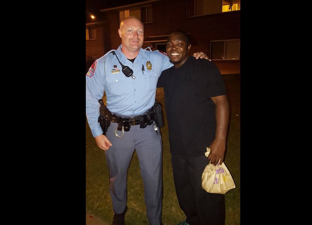 Raleigh Police Officer Embraces Former Offender