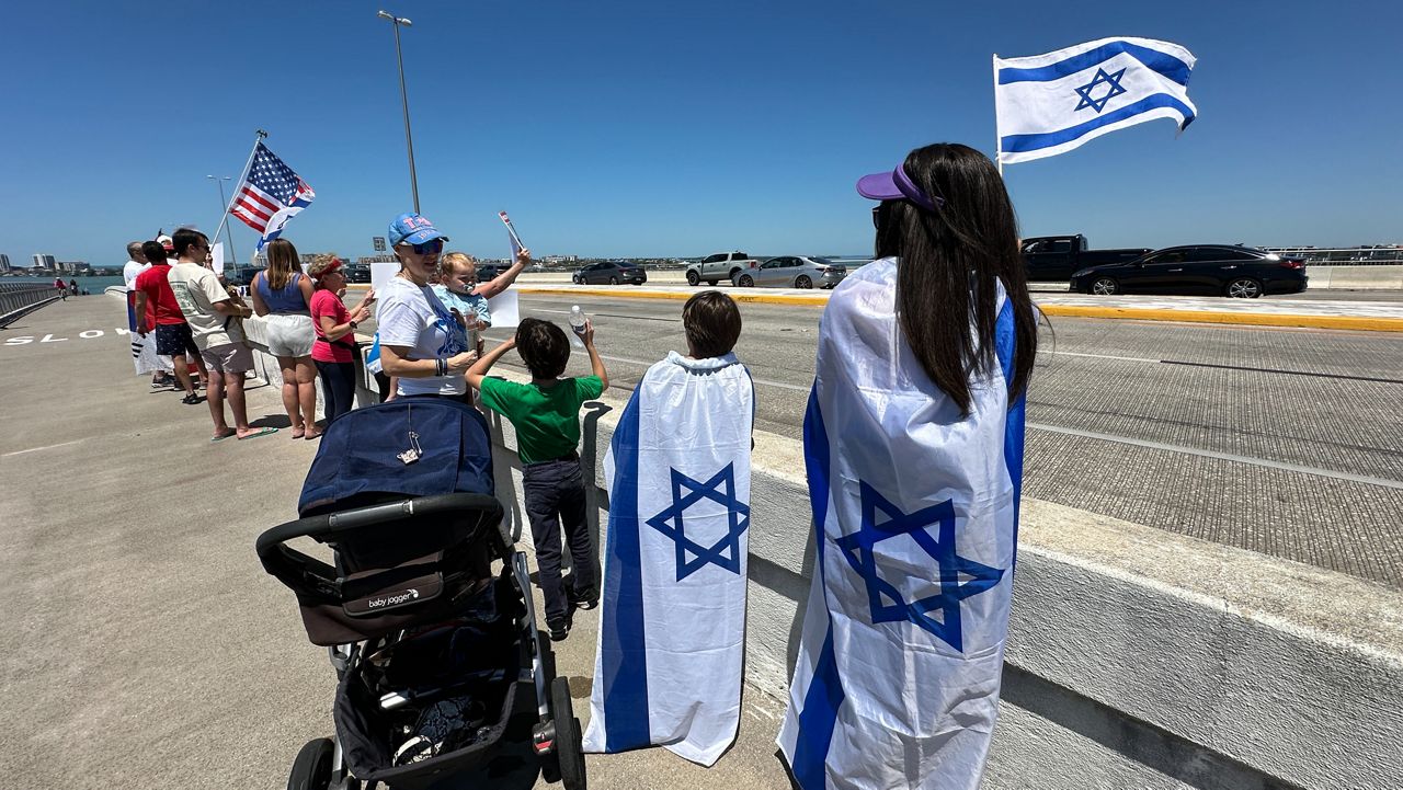 Group walks to raise awareness of hostages in Gaza