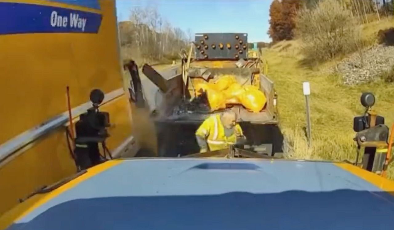 Drivers in New York fail to move over for work zones
