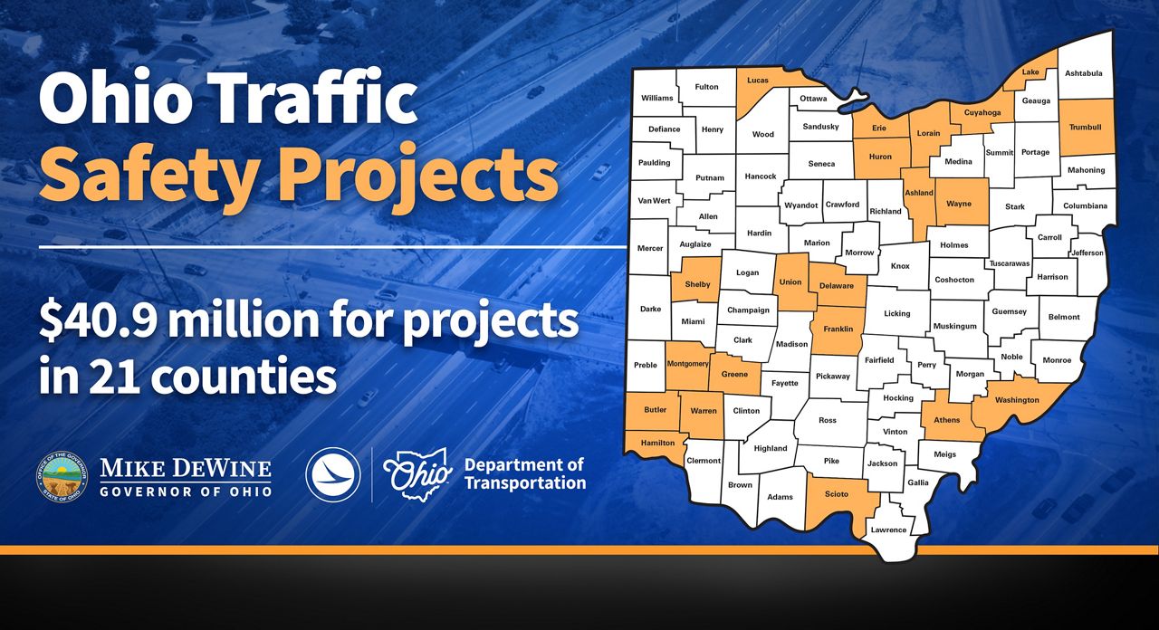Ohio announces nearly $41M for traffic safety projects