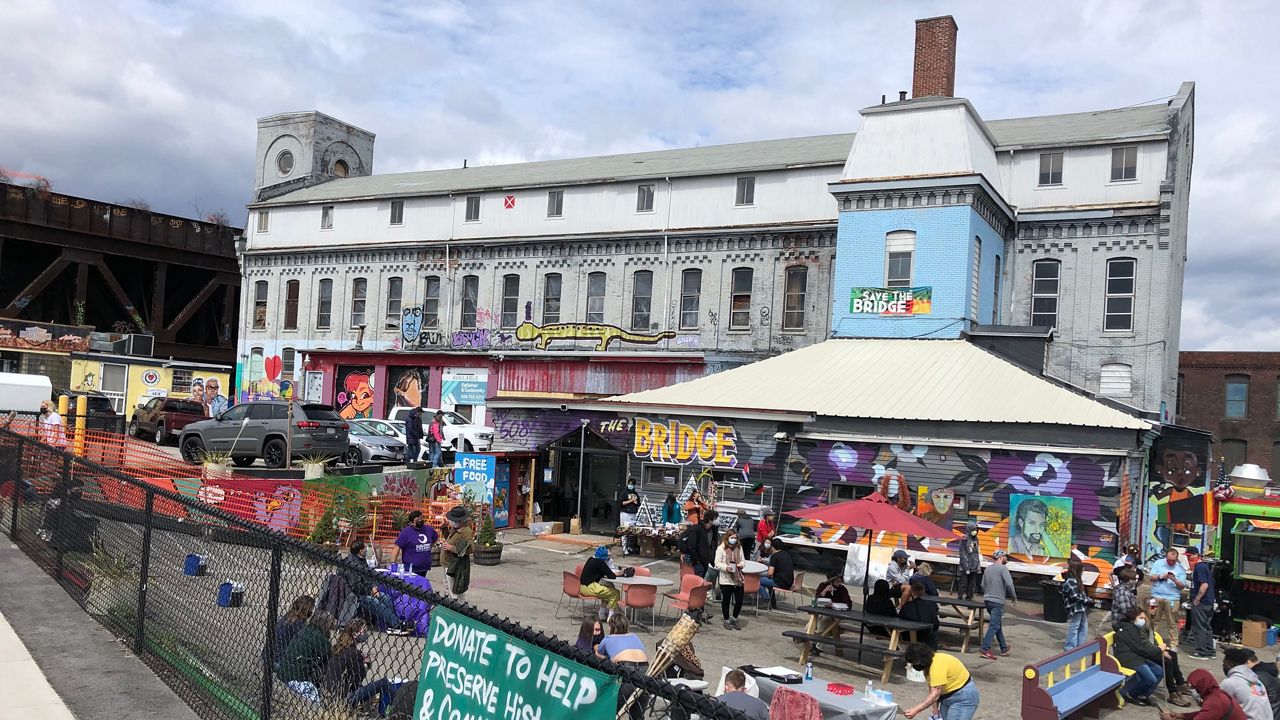 Advocates throw block party in hopes of saving 'The Bridge'