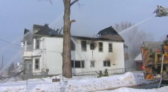 Schenctady Fire Crews Battle House Fire