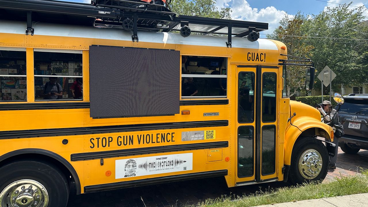 Parents go on bus tour to bring attention to gun violence