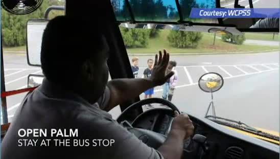 Wake Co. Schools First in State to Reveal New Bus Safety Hand Signal ...