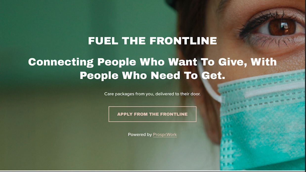 Fuel the Frontline Give Back Individuals Frontlines Outbreak