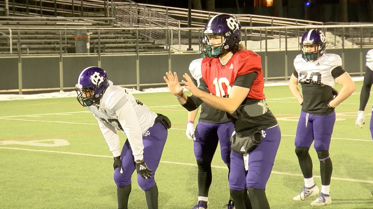 Holy Cross Football Logo