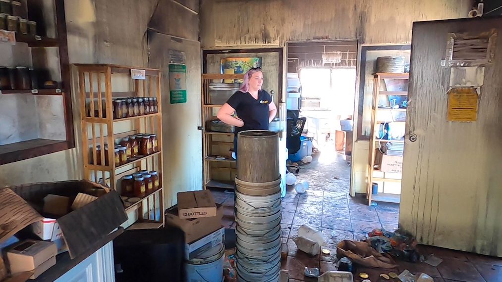 Local honey company rebuilding one year after fire