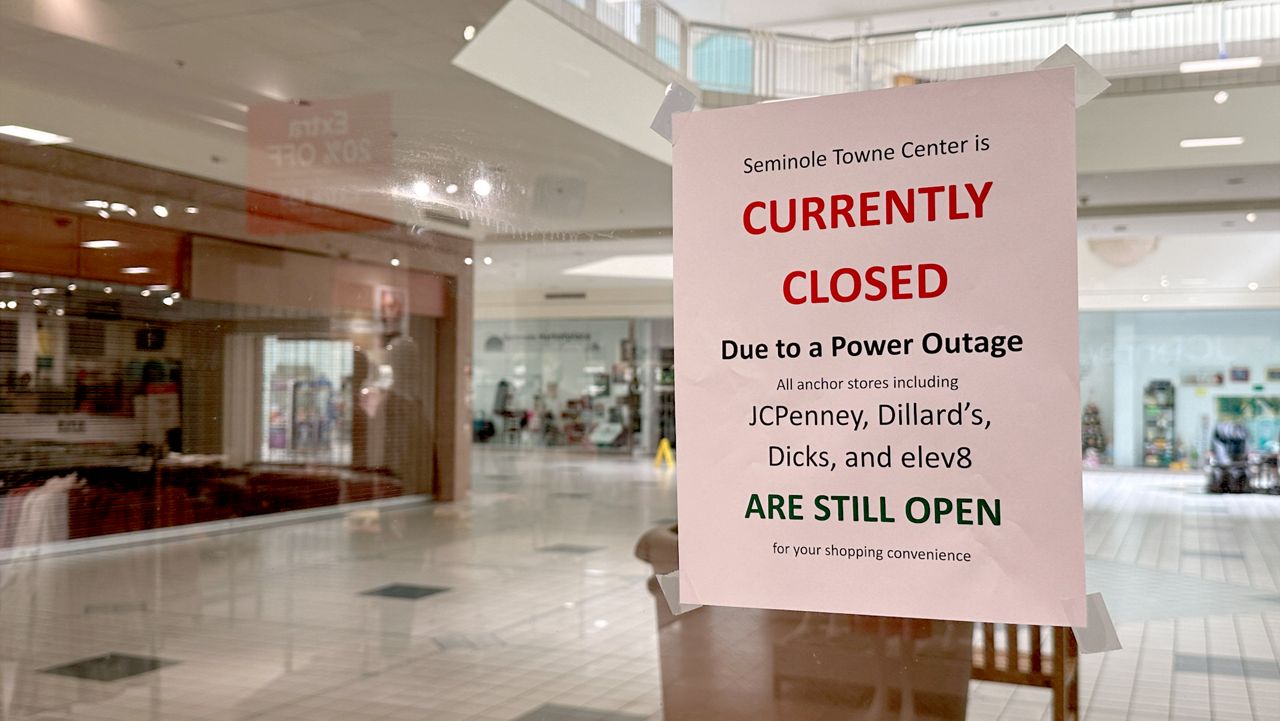 Power is still out in parts of Seminole Towne Center Mall