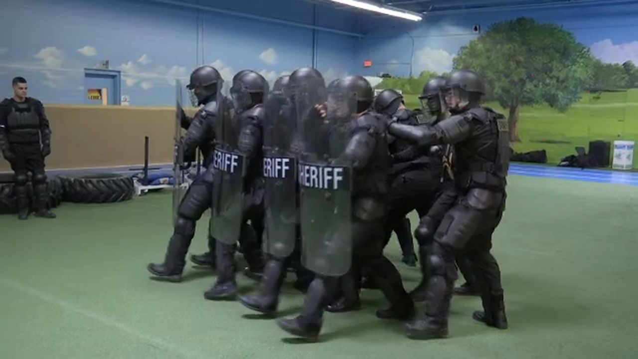 Inside SERT Training for the Mock Prison Riot Competition
