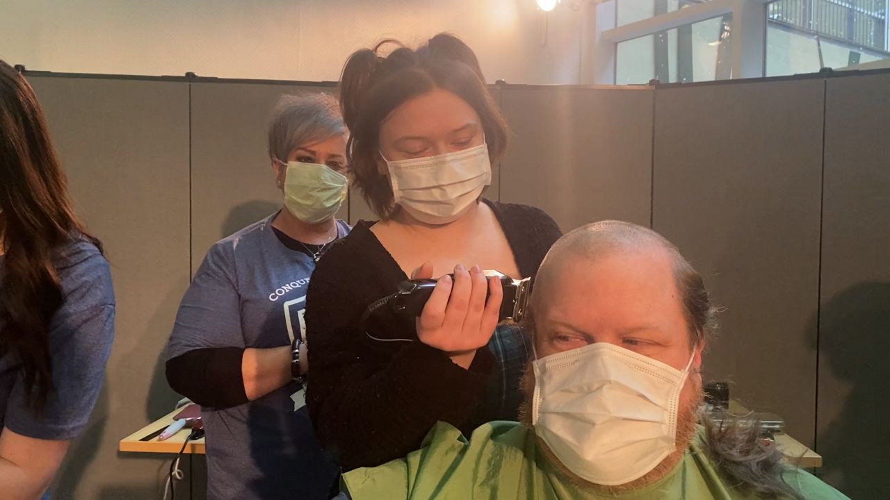 Cancer fundraiser encourages people to shave their heads