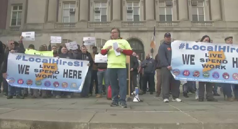 Union Workers Rally to Celebrate Local Jobs