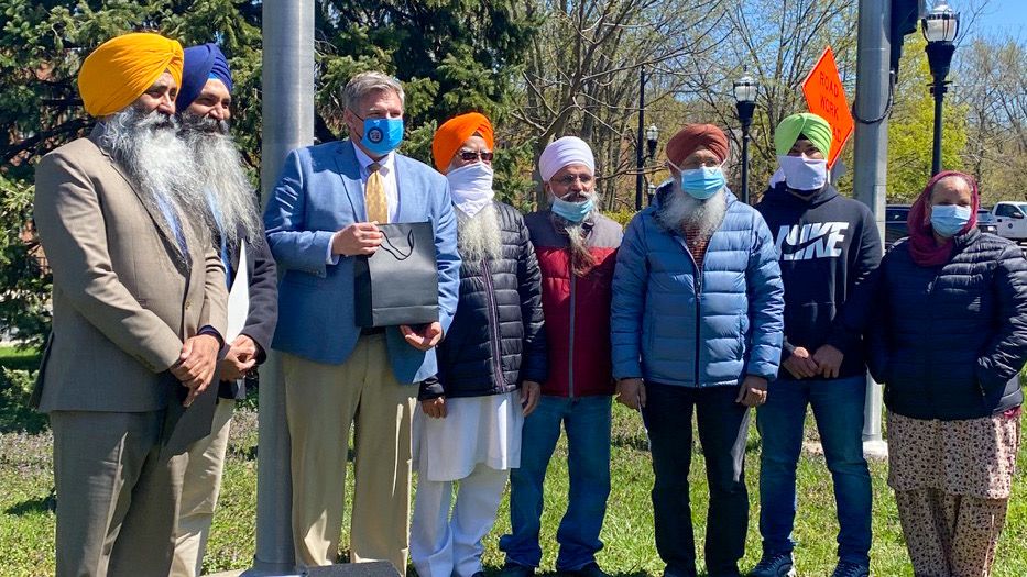 Flag raising ceremony for Sikh nation