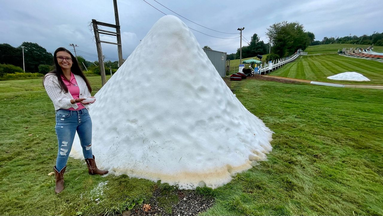 Ski Ward making snow in summer with new snowmaking machine