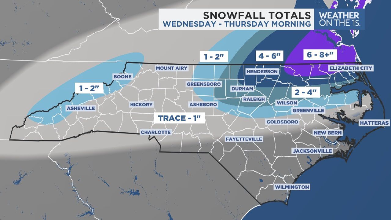 Winter storm dropped plenty of snow in northeast N.C.