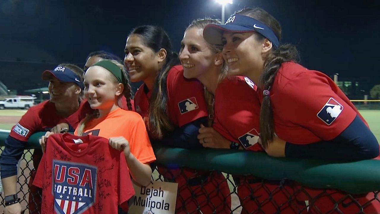 U.S. Olympic softball team inspires more girls to get in the game