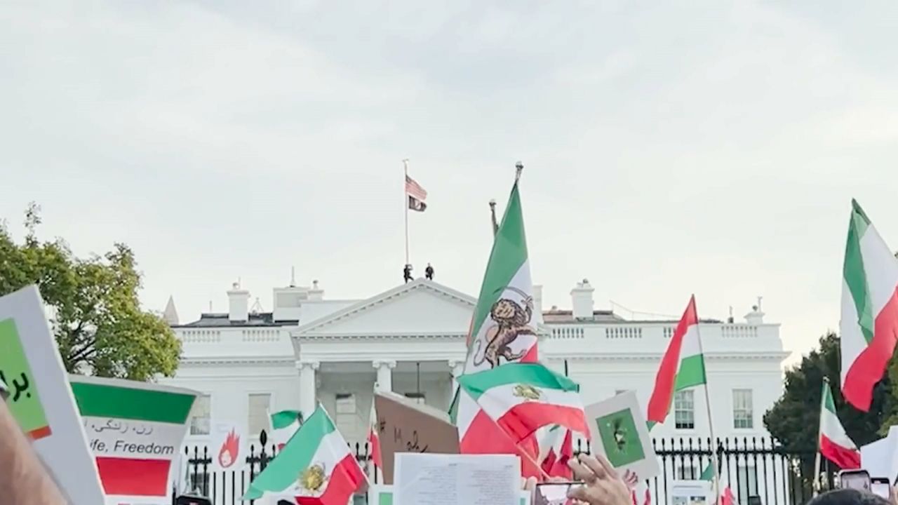 Iranians unite, marching for freedom in front of White House