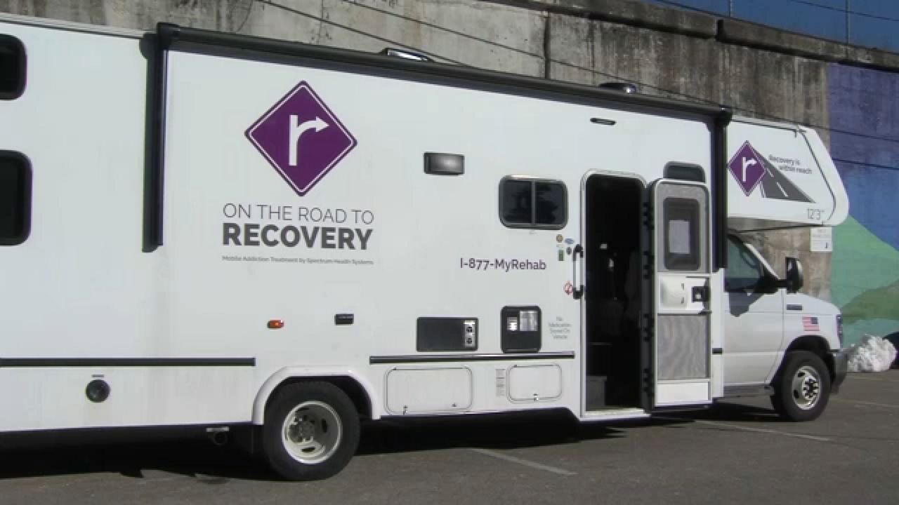 Spectrum Health van offering opioid use medications