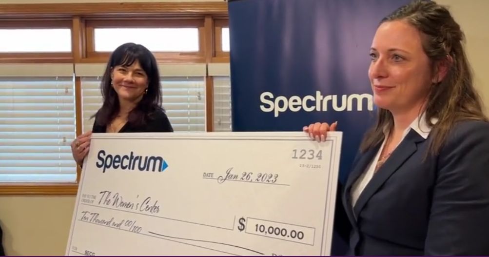 Spectrum announces donation to The Women's Center