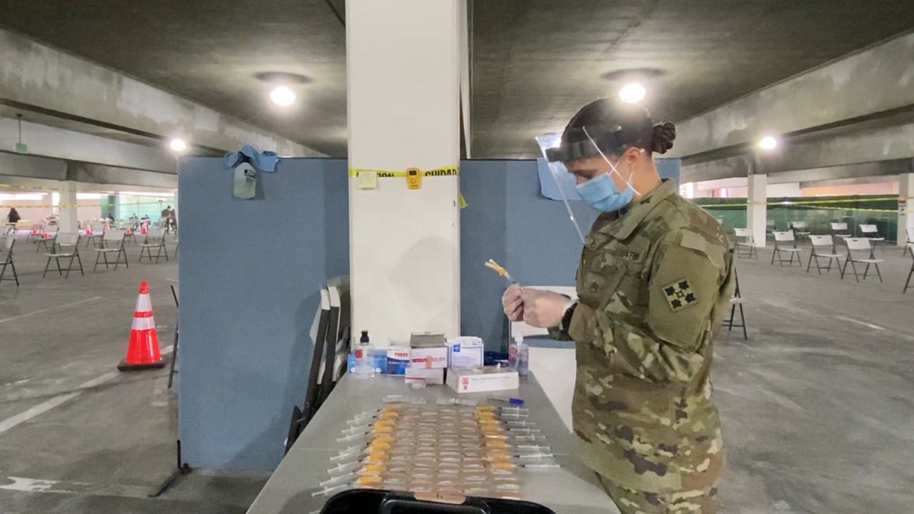 Soldier Returns Home to Help With Vaccination Effort