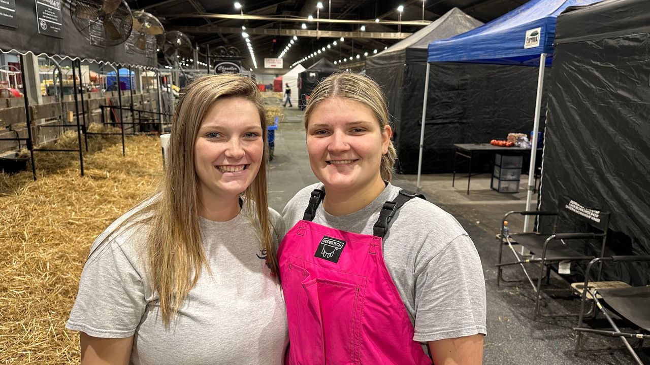 Sisters continue tradition of showing cows at state fair