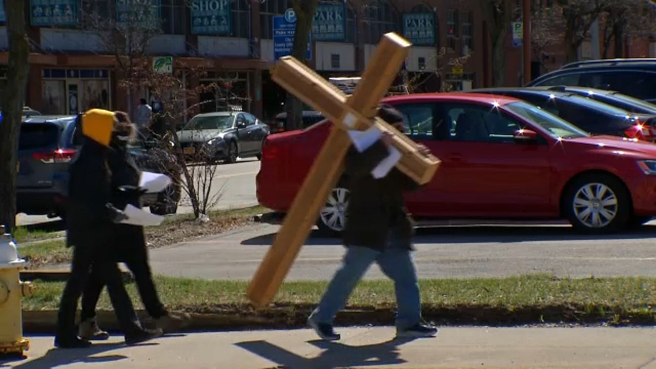 Dozens Participate in Stations of the Cross in Rochester