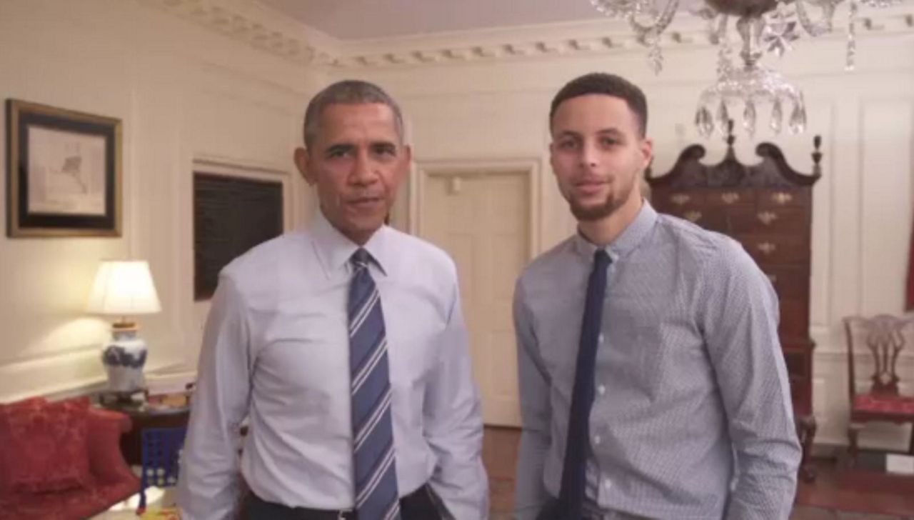 President Obama, Warriors Star Stephen Curry Team Up On PSA