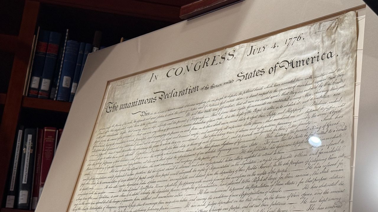 Rare 1823 Declaration copy on display for America250