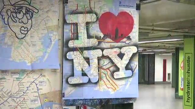 Bronx Man Transforms Subway Maps Into Works of Art