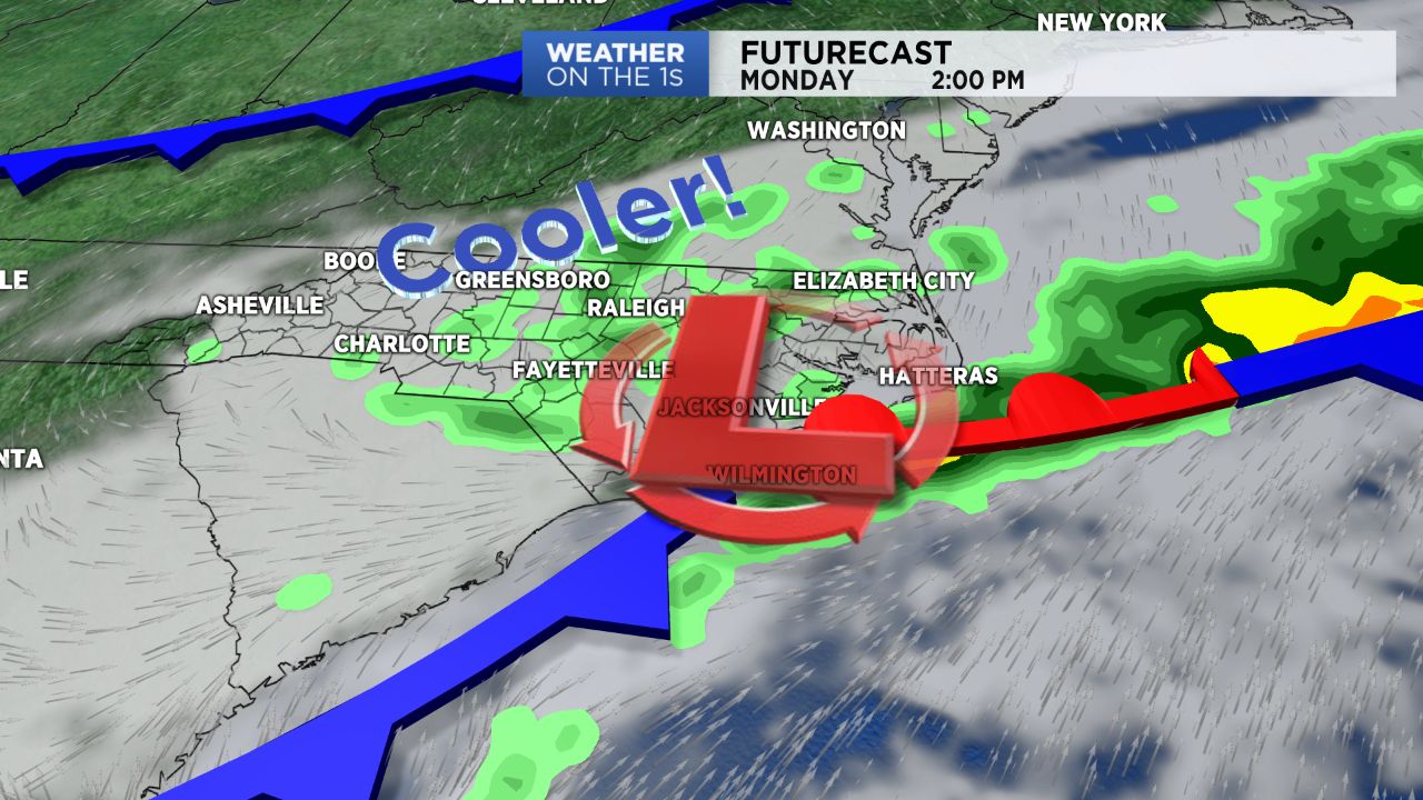 More rain then cooler