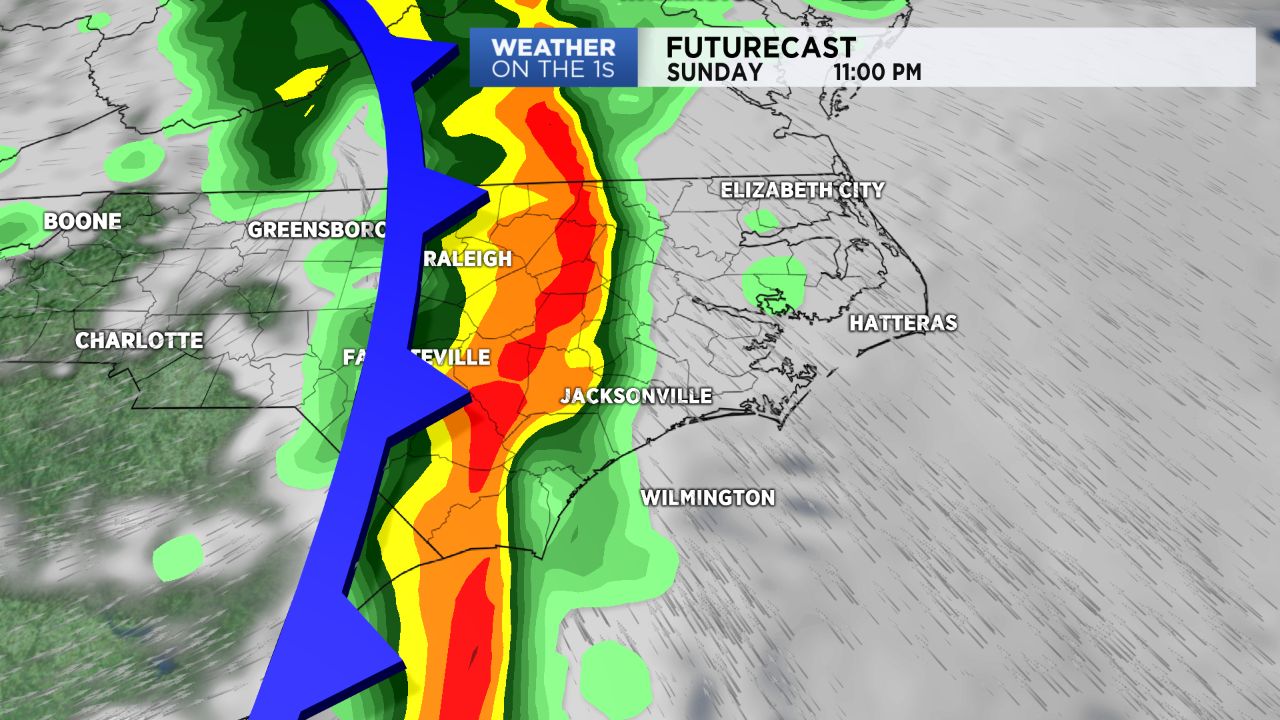 Strong weather possible as we end the weekend