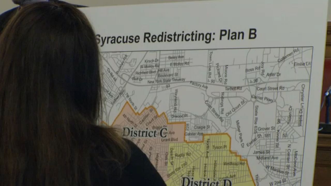 Second draft drawn of Syracuse redistricting map