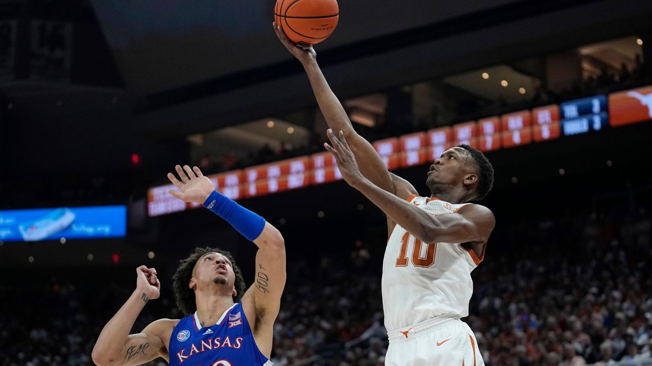 Sir'Jabari Rice and No. 9 Texas smother No. 3 Kansas 75-59