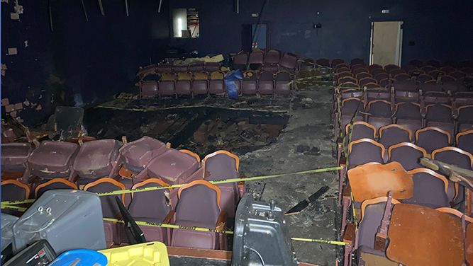 Theatre Estimates Fire Caused Over $100,000 in Damage