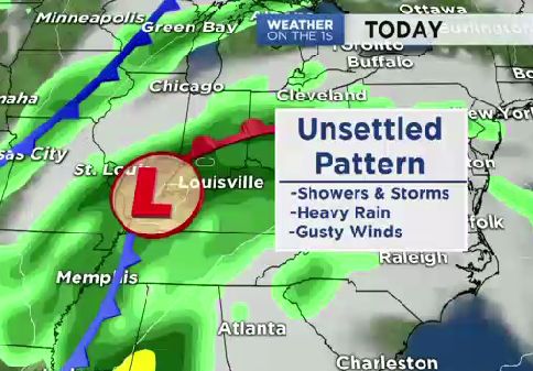 Periods of Rain Today...Including A Few Storms
