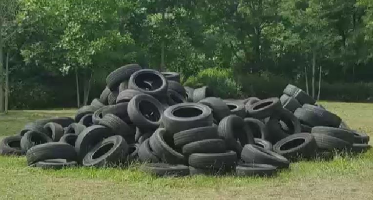 Officials Address Illegal Tire Dumping Near Clearview Expressway