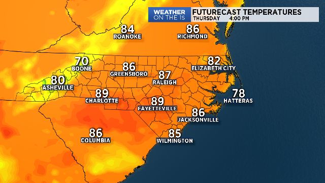 Terrific Thursday Temperatures