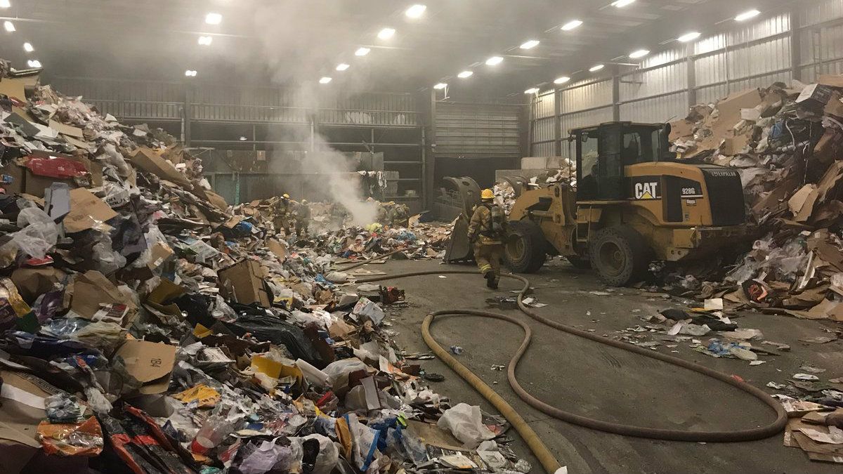 Fire Crews Douse Trash Fire at Austin Landfill
