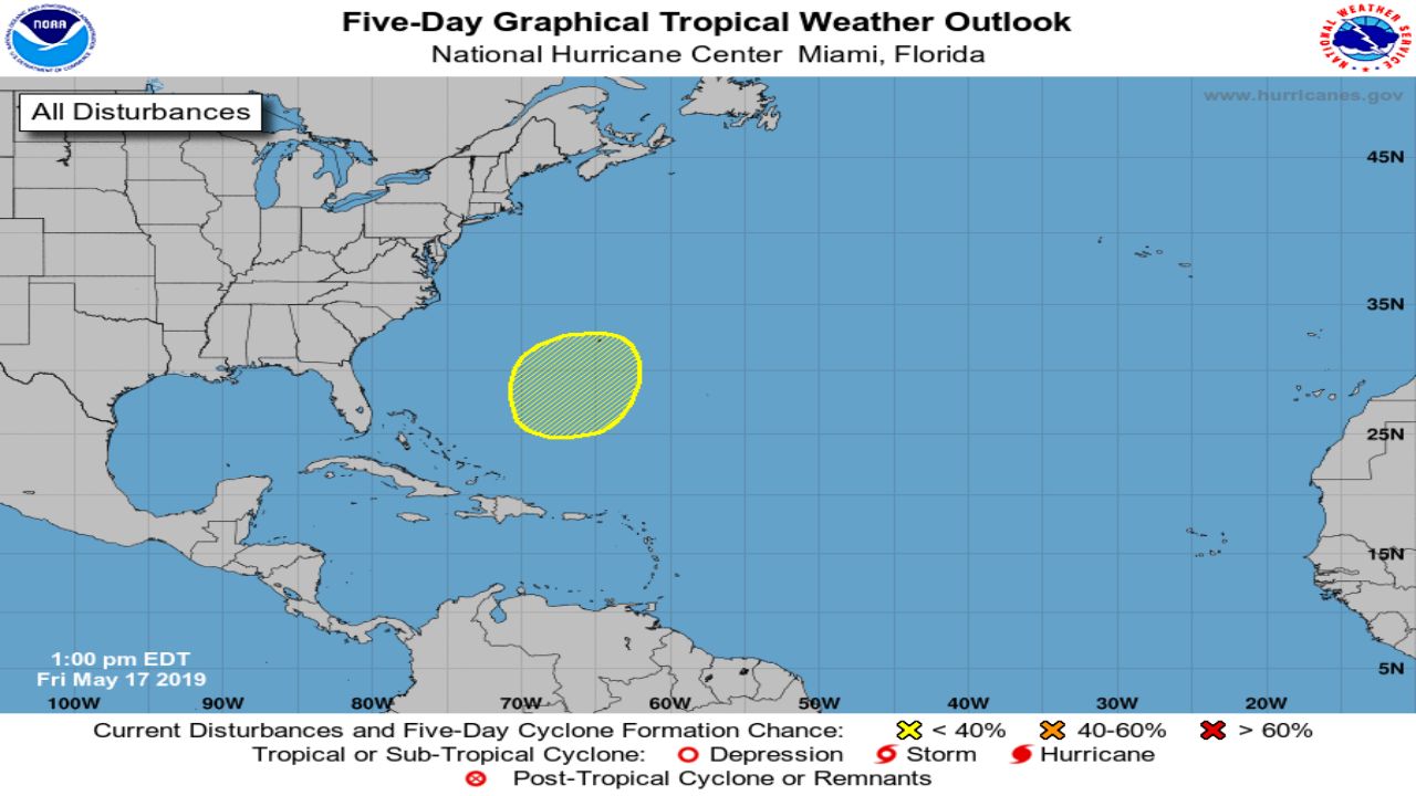 National Hurricane Center Monitoring a Disturbance in the Atlantic