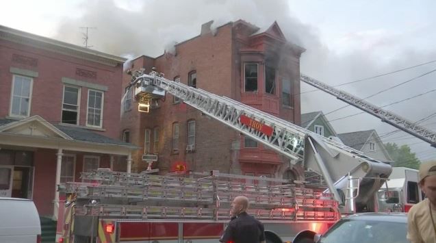 Troy building significantly damaged by fire