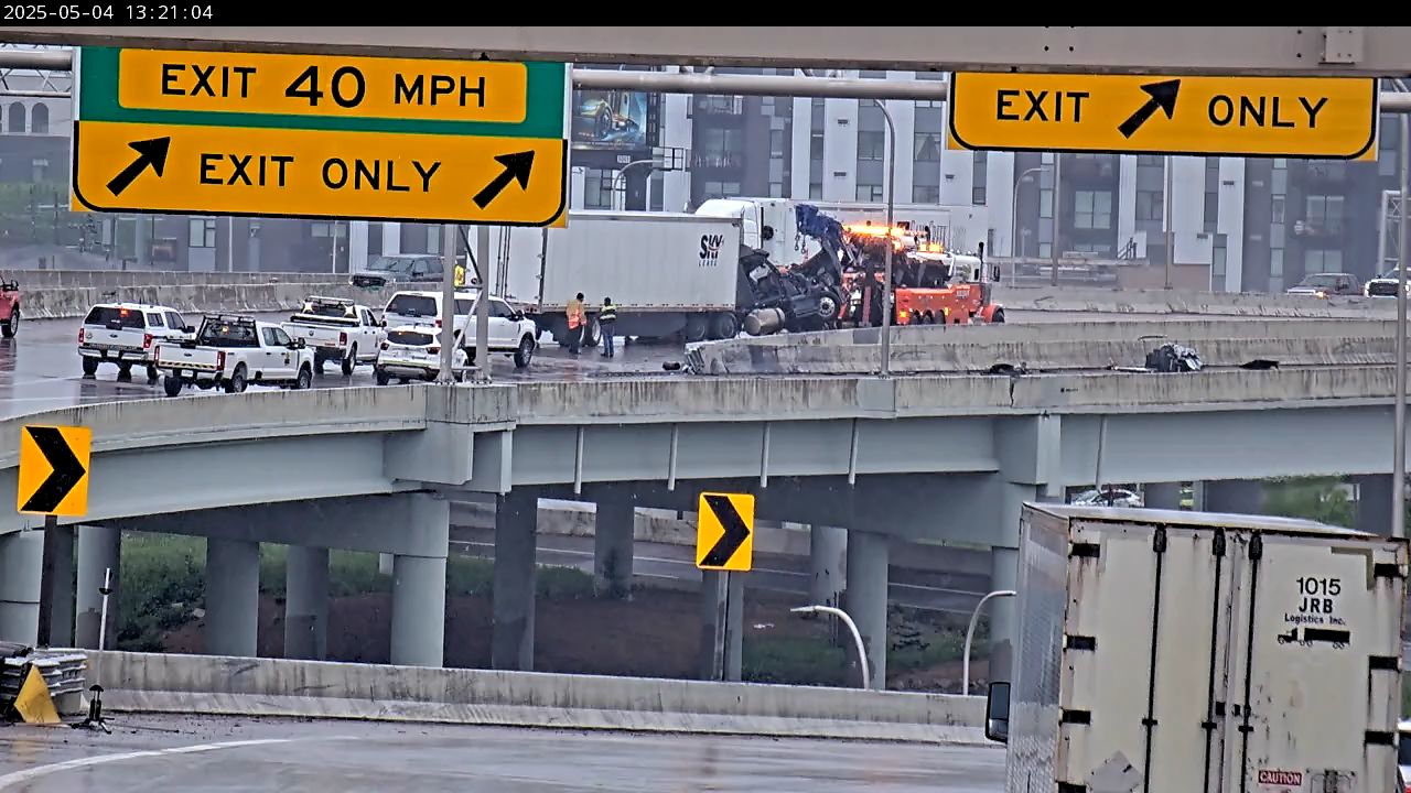 Rescue of truck driver at I-65