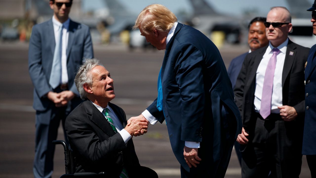 Abbott, Trump tout need for more wall in South Texas border trip