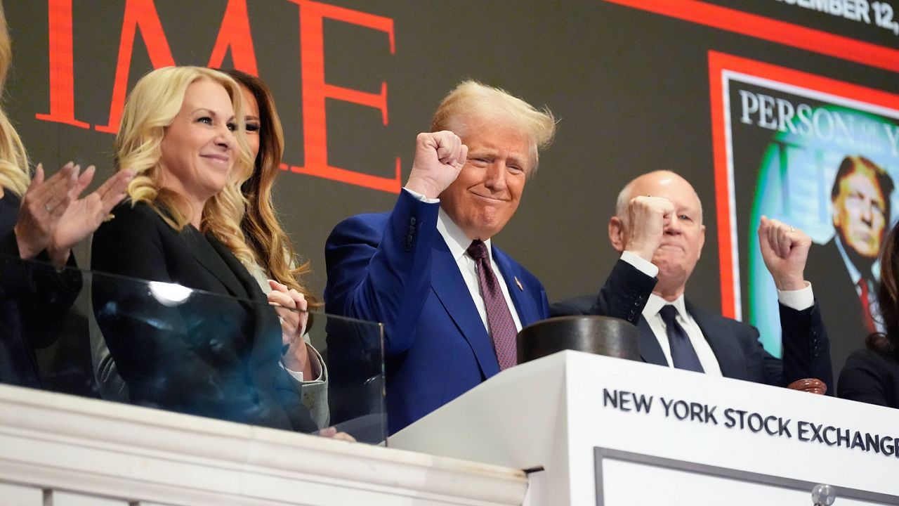 Trump named Time's Person of the Year, rings NYSE bell