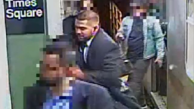 Times Square subway attack caught on video