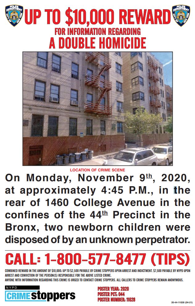 Double Homicide Of Newborn Twins In The Bronx Still Unsolved