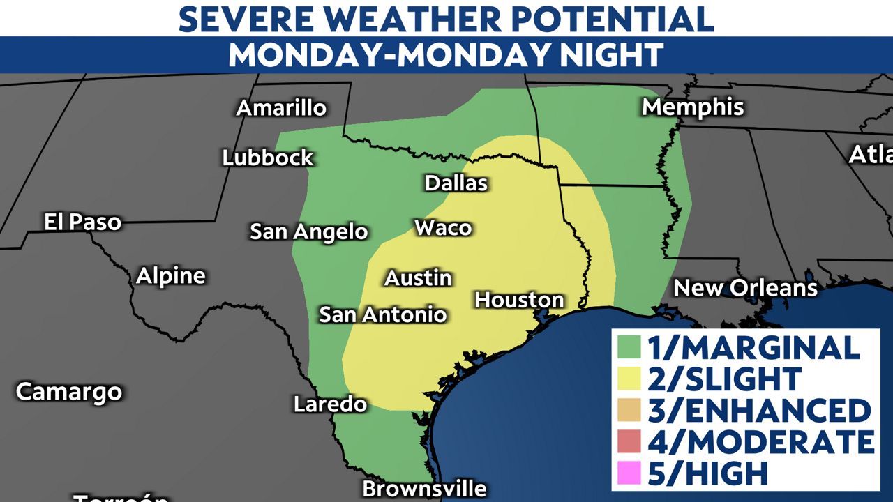 Severe storms to bring all forms of severe weather to Texas
